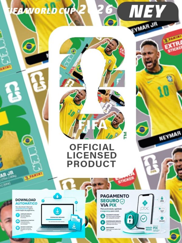 NEYMAR JR- Guia Digital PDF – Seleções Copa do Mundo 2026 (Álbum de ...